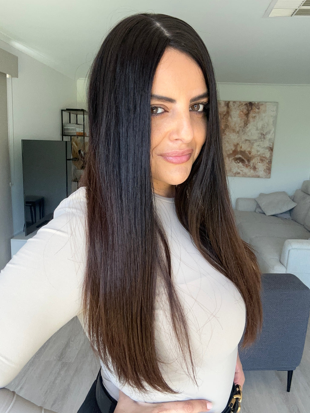 Emma Ombre- Dark Brown Ombre - Hair Topper (9x9 cap / 22-24") – ND Hair ...